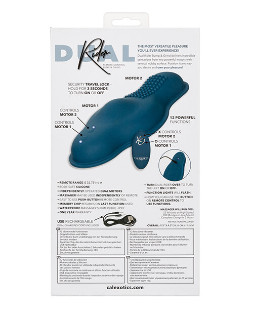 Dual Rider Remote Control Massager - 12 Functions - Intense Vibration ...