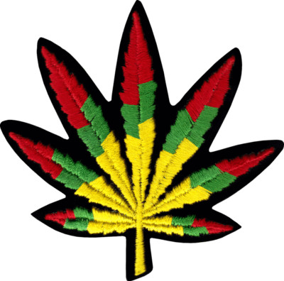 Patch - Pot Leaf Weed Marijuana Rasta Rastafarian Embroidered Iron On Gift 19054 | eBay