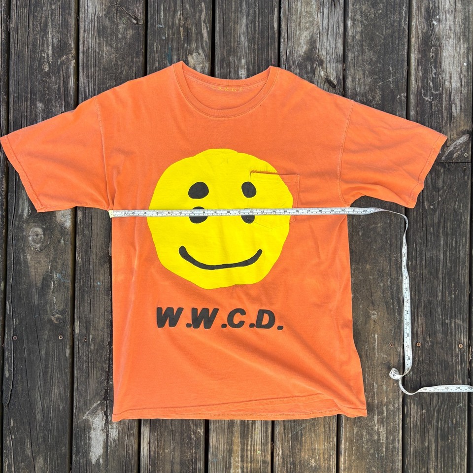 Cactus Plant Flea Market “W.W.C.D.” Smiley Face T-Shirt Orange Size L ...