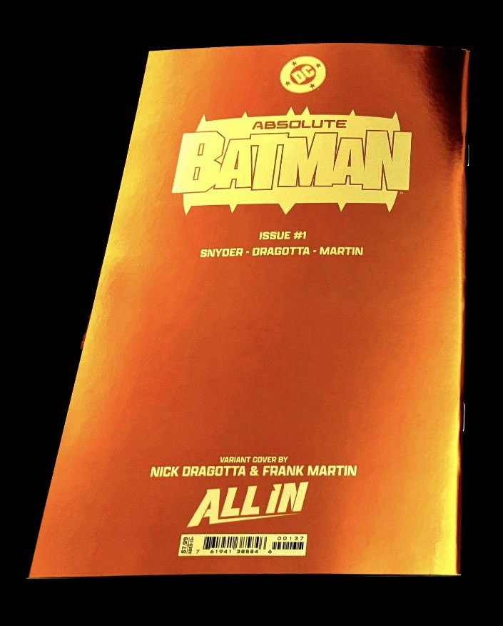 🦇 2024 DC Comics ABSOLUTE BATMAN Issue #1 Cover K Virgin Foil NM+ 1st ...