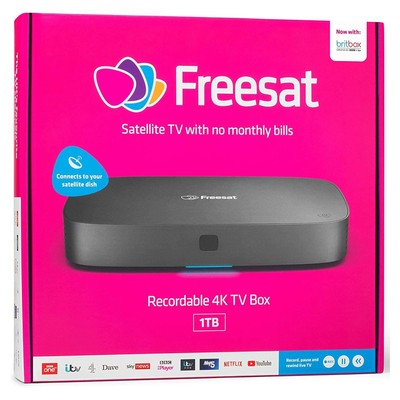 Freesat UHD-4X-1000GB 3rd Generation Recordable 4K TV Box - 1TB ...
