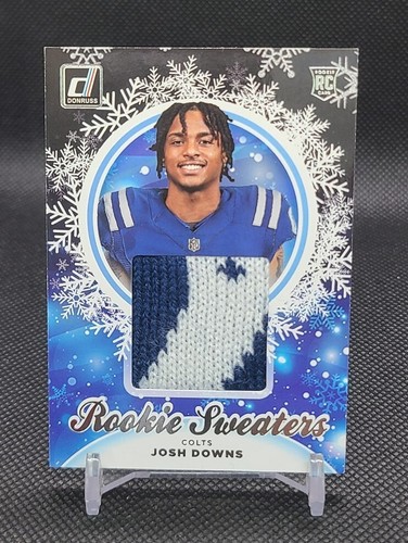 5407A. JOSH DOWNS 2023 Panini Donruss - ROOKIE SWEATERS - HOLIDAY PATCH ...