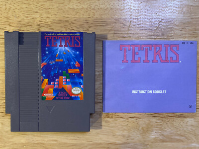 Tetris (Nintendo Entertainment System, 1989) NES Game & Manual *TESTED ...