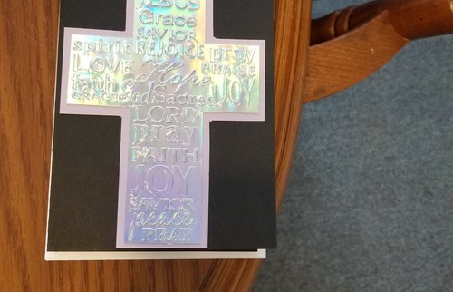 Darice Embossing Folder 11cm X 15cm Cross With Words. Delivery for sale ...