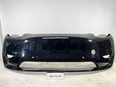 2020-2021 Tesla Model Y Front Bumper Cover w/ Sensor Holes OEM | eBay