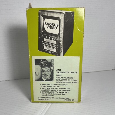 Shokus Video Presents Vintage Television #714 Yuletide TV Treats VHS ...