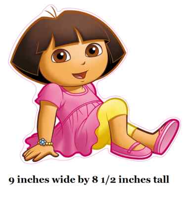 Dora the Explorer Wall Decal Pink Summer Dress Vinyl Sticker Peel and ...
