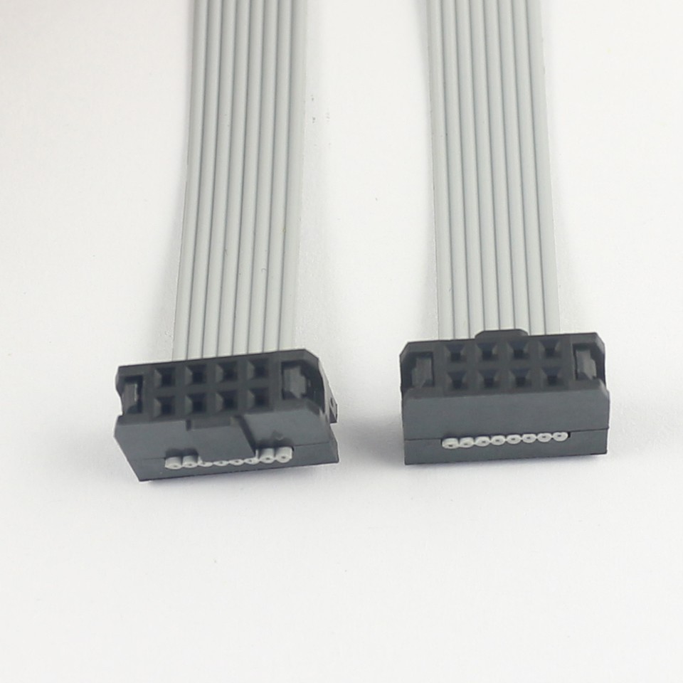 10Pcs 2mm Pitch 2x4 Pin 8 Pin 8 Wire IDC Flat Ribbon Cable Length 20CM ...