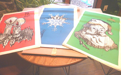 Very Rare SENTRY HARDWARE 26 2-sided Holiday Posters w/2 Holiday Ads ...