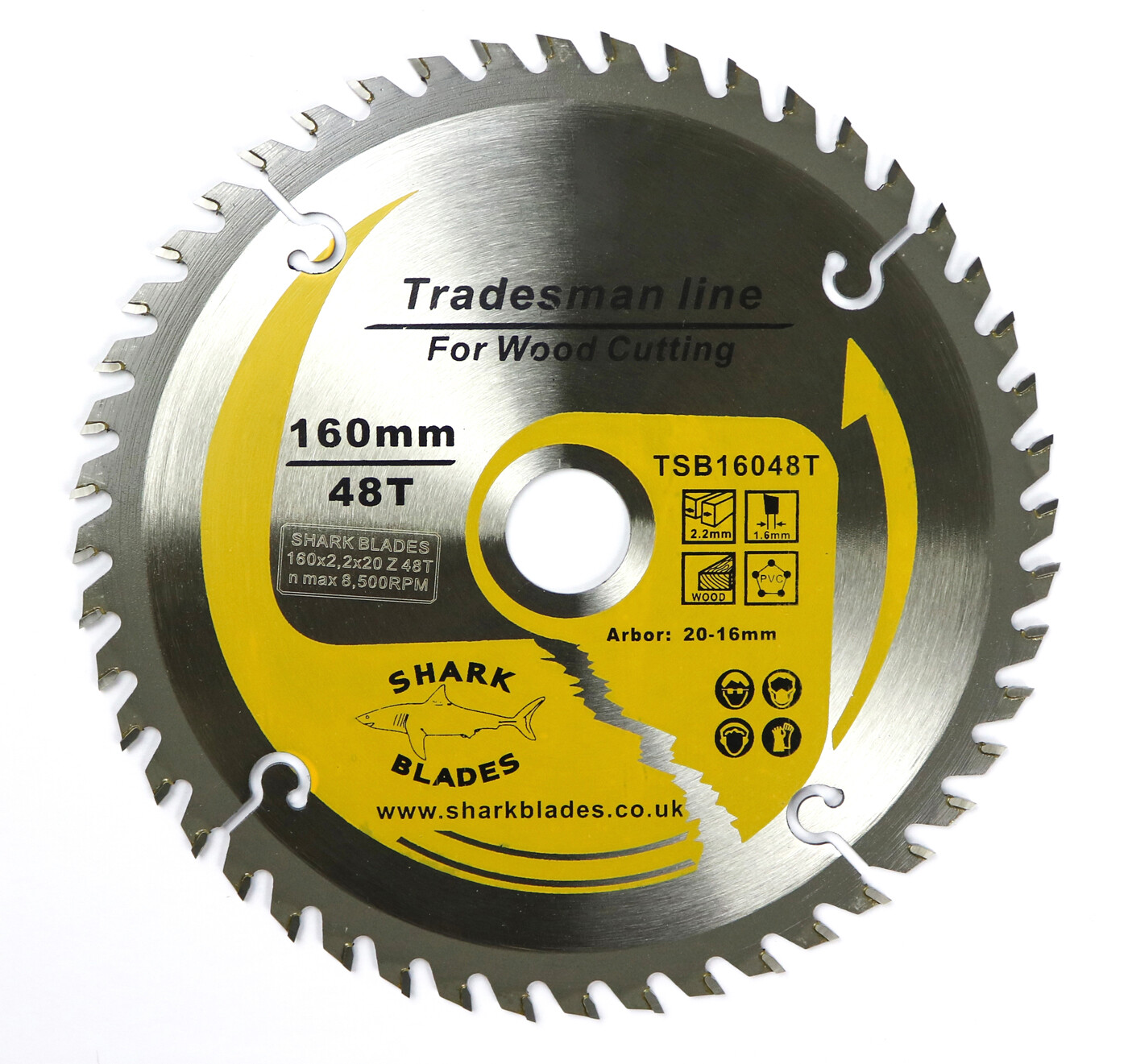 Shark Blades TCT Circular Wood Saw Blades 160mm to 210mm 36 to 80Teeth ...