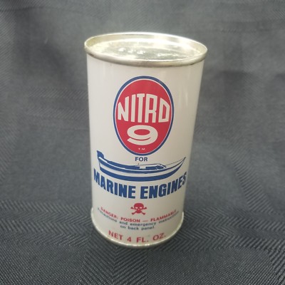 NITRO 9 for MARINE ENGINES GREAT CONDITION Vintage Antique Oil Grease ...
