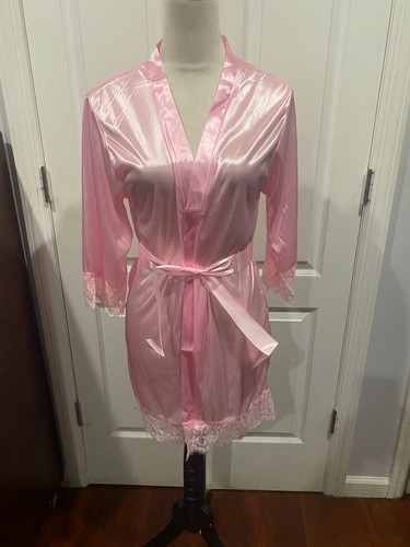 Silky Thin Robe Pink Size 2XL 29"Lx22"W | eBay