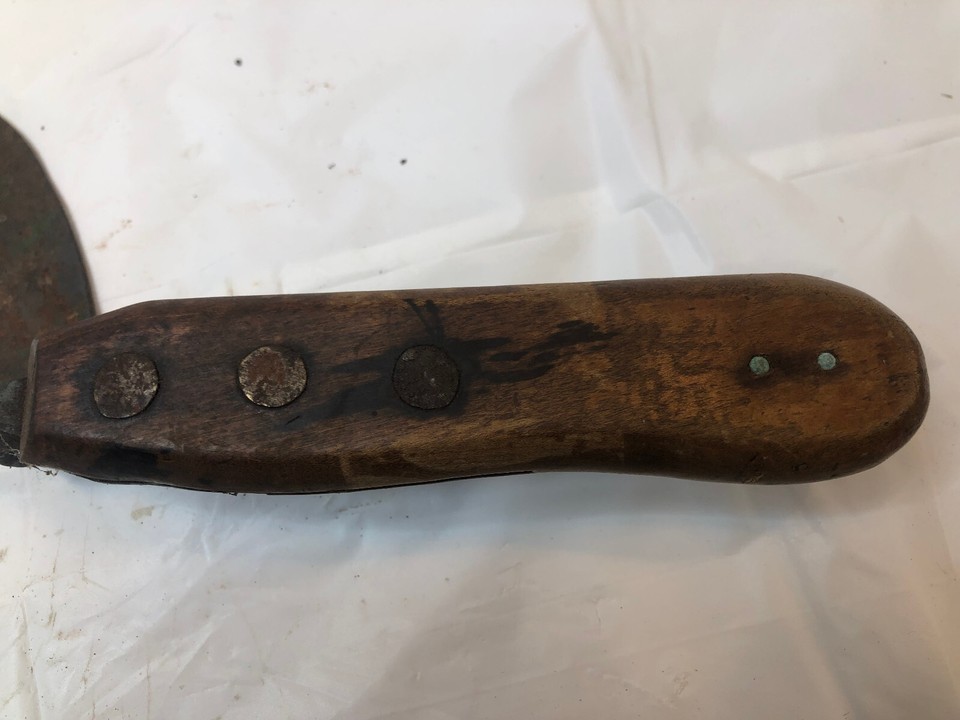 Vintage Hand Scythe/Sickle Hay/Grass/Corn Farm Tool Wood Handle ...