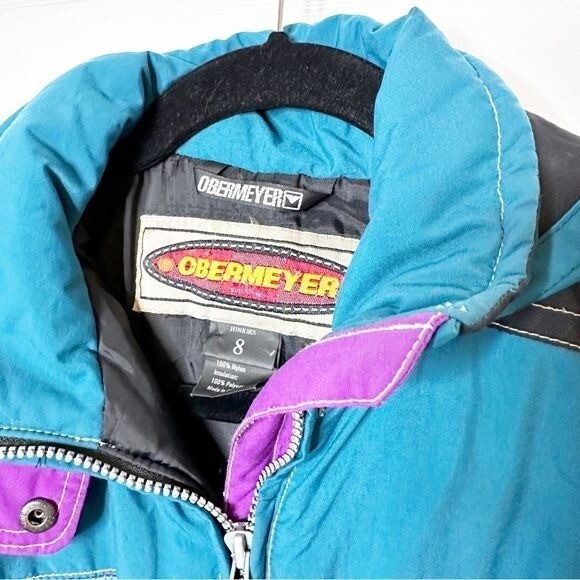 OBERMEYER Unisex Vintage Kids Snow Suit Ski Suit Teal Size 8 | eBay
