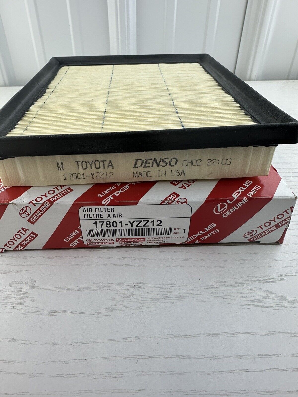 Genuine TOYOTA Engine Air Filter 17801-37021 17801-YZZ12 1780137020 OEM ...