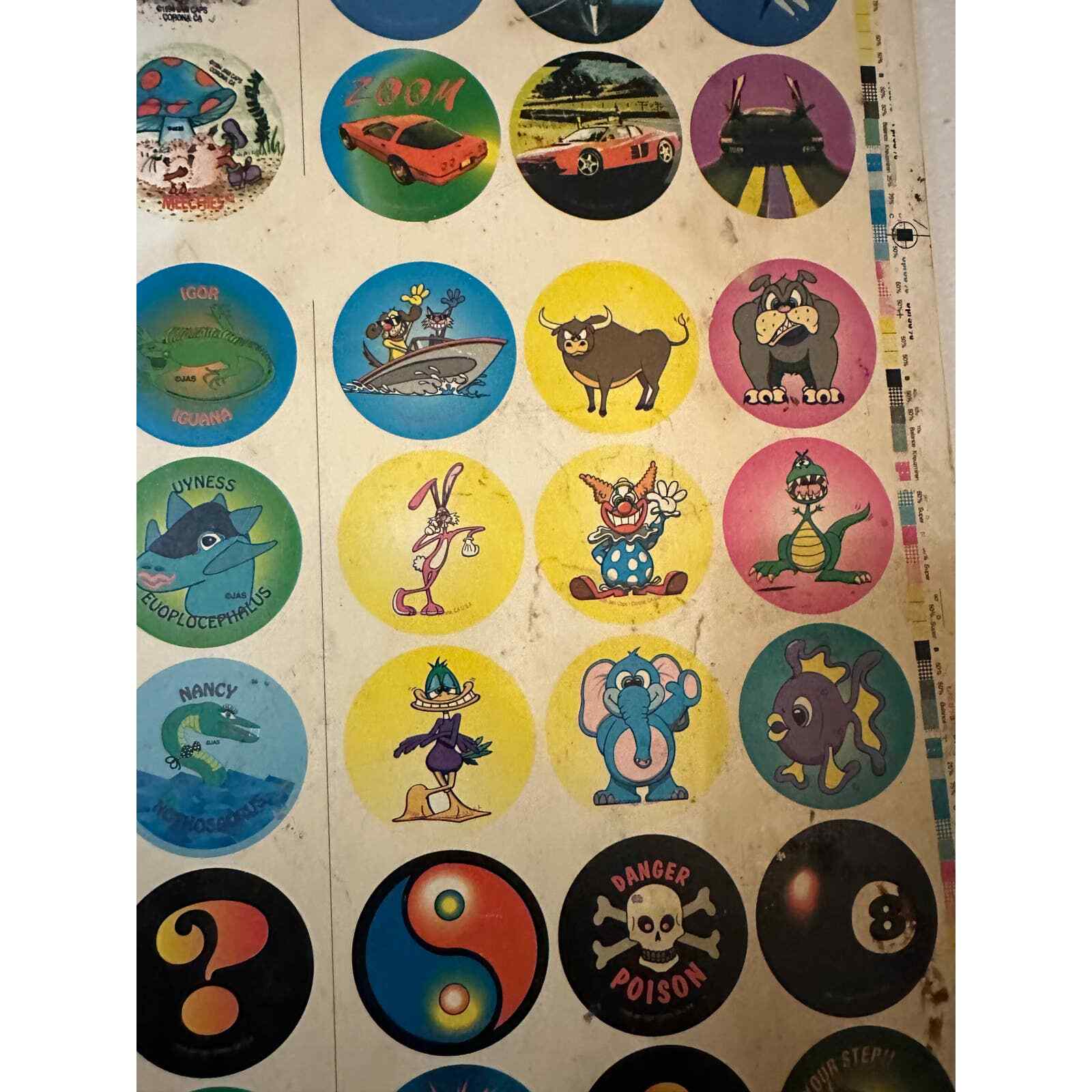 POGS Uncut Factory Sheet 90s *RARE* 63 POGS (Misc.) | eBay