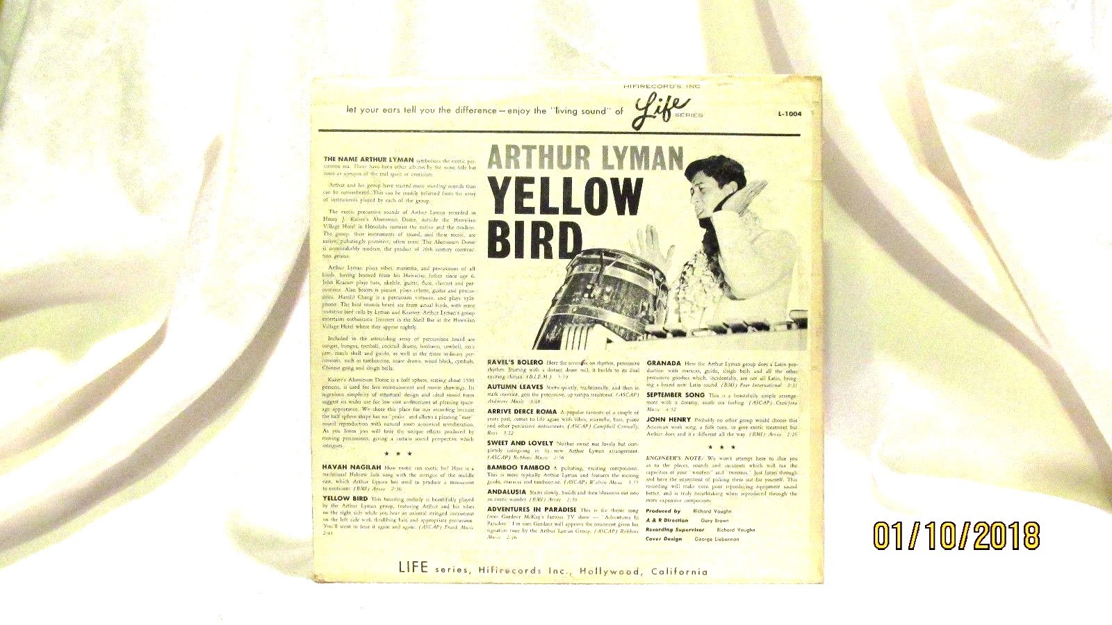 1961 Arthur Lyman Yellow Bird Vinyl LP 33 HiFi Records Pop | eBay