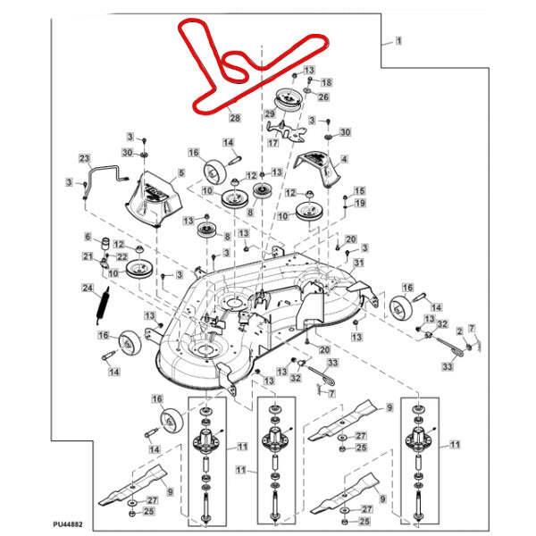 John Deere GX21833 Mower Deck Drive Belt for sale online | eBay UK