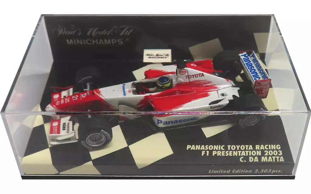 Panasonic Toyota F1 1/43 Model White Red Presentation 2003 #21 Used | eBay