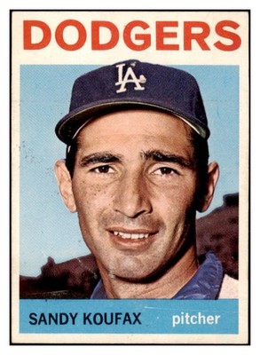 1964 TOPPS #200 SANDY KOUFAX DODGERS EX-MT SET BREAK 510000 (KYCARDS ...