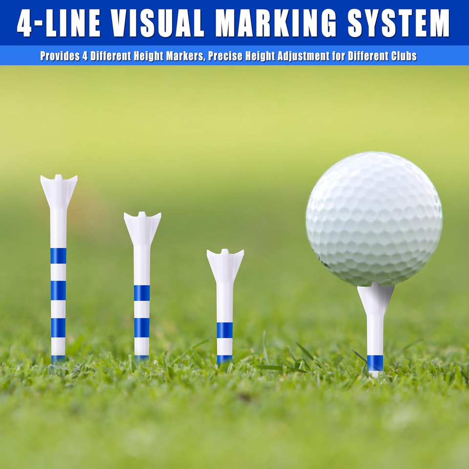 170 Pack Golf Tees 50 Iron Tees with 120 Driver Tees, Pro 4 Line ...