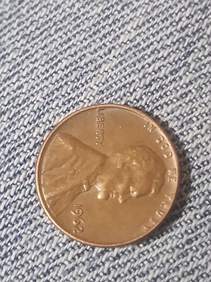 1962 D Lincoln Memorial Cent Penny L Rim Error DDO & DDR 3.03gr Close ...