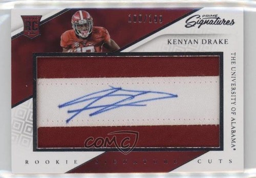 2016 Panini Prime Signatures - Rookie Signature Cuts #275 Kenyan Drake ...