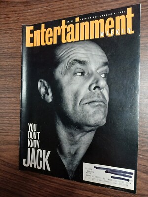 ENTERTAINMENT WEEKLY Magazine January 8 1993 Jack Nicholson Cheers ...