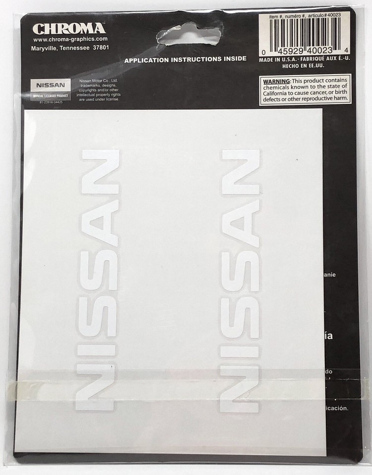 NISSAN Decal Spell-Out Die Cut 40023 Car Truck 2 pk. Graphics Sticker ...