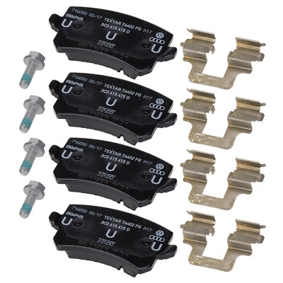 NEW OEM 2006-2018 VW Volkswagen Tiguan Rear Brake Pads Genuine 3AA-698 ...