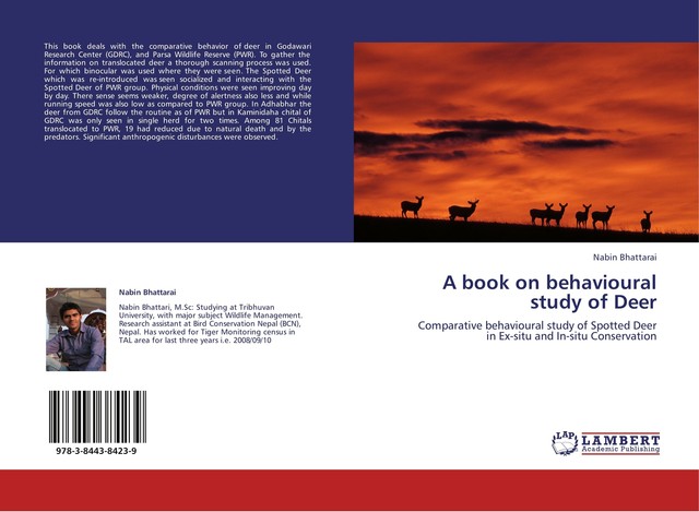 A Book On Behavioural Study of Deer von Nabin Bhattarai (2011 ...