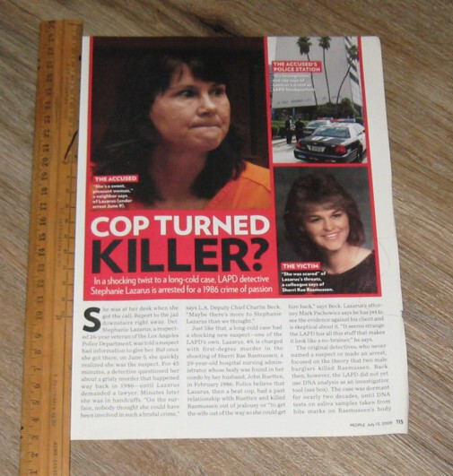 Stephanie Lazarus original ONE magazine clipping page PHOTO article | eBay