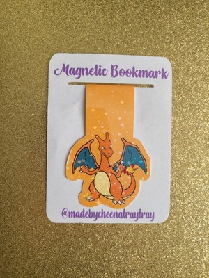 Magnetic Charizard Bookmark Pocket Monster Books Holographic Pokemon | eBay