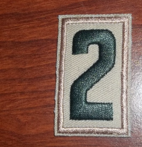 Cub Scout Numbers D) Red Troop Numerals