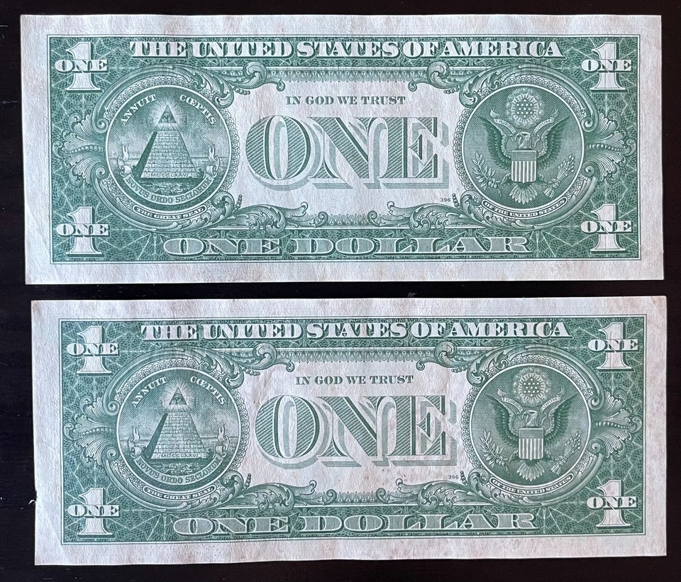 2 - 1957 A $1 Silver Certificates - CONSECUTIVE Serial Numbers | eBay