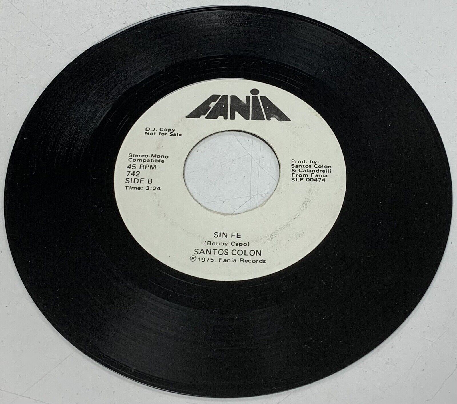SANTOS COLON Senora Maria / Sin Fe 45 FANIA Latin Salsa PROMO BS 52 | eBay