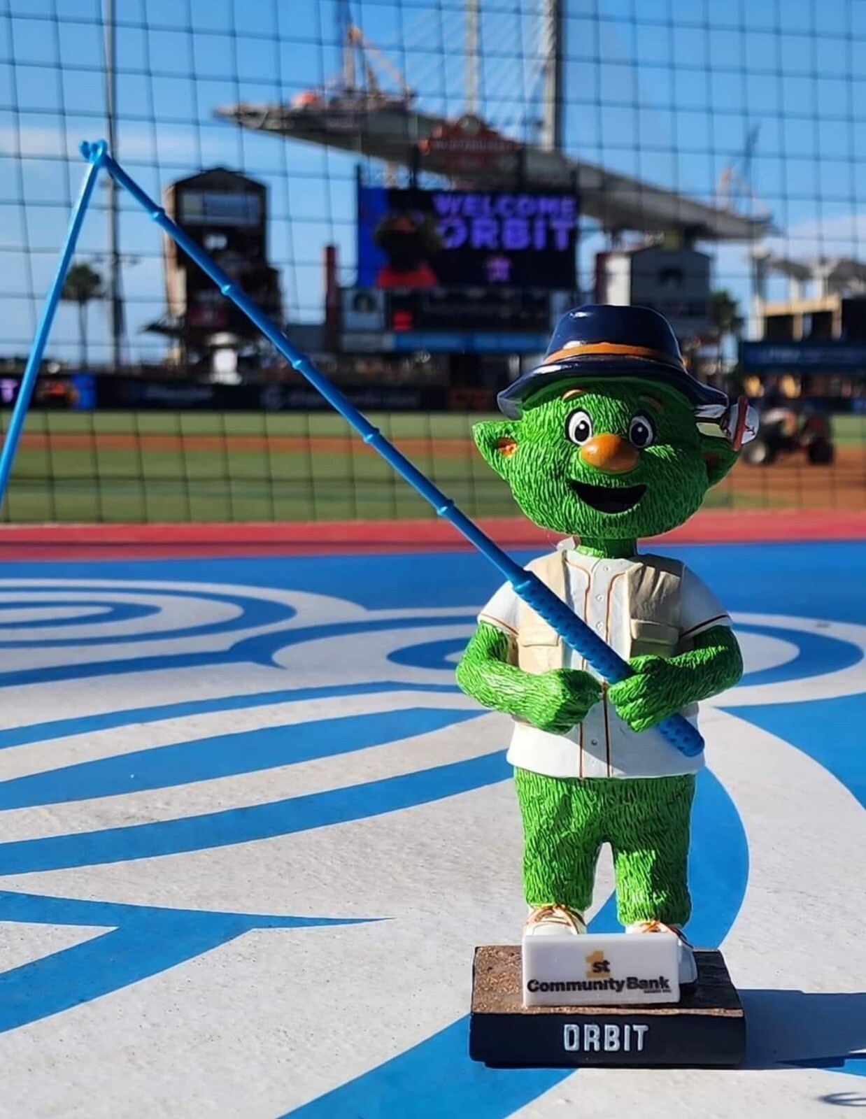 Orbit Gone Fishing Bobblehead Corpus Christi Hooks Bobble Head | eBay