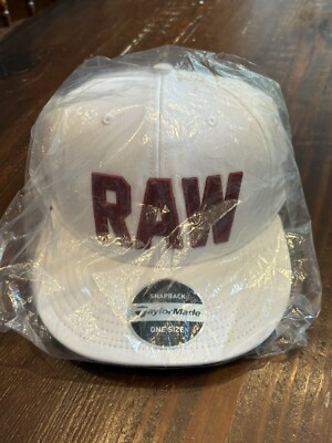 TaylorMade RAW Launch Hat (White) Tour Issue Cap NEW Flatbill Snapback 192371219478| eBay
