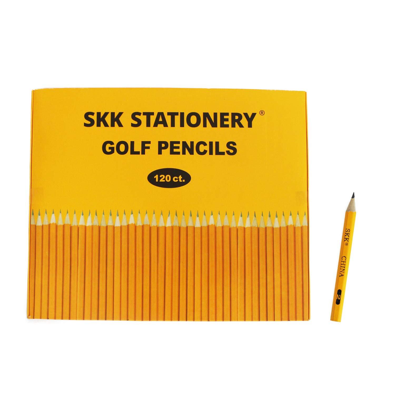 Golf Pencil Half Pencils 3.5inch Pencils No.2 HB pencil Hexagon ...