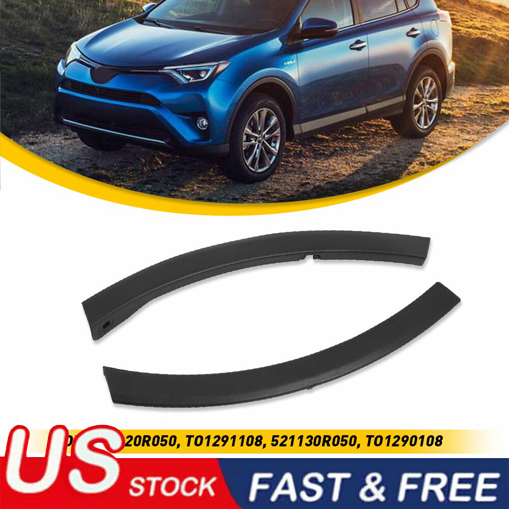Pair Front Bumper End Caps For Toyota RAV4 2016-2018 New 521120R050 ...