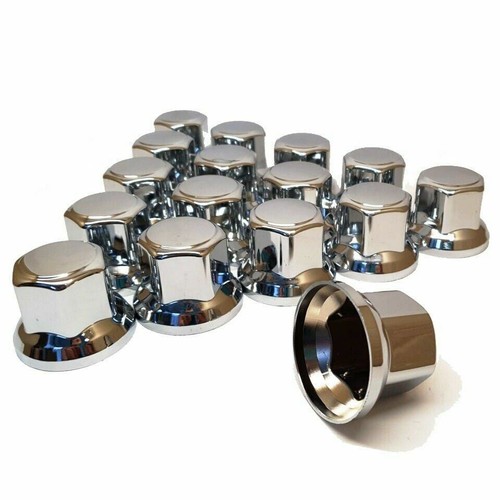 40x 32 mm Wheel Nut Cover Chrome Caps for Mercedes Man Daf Scania Volvo ...