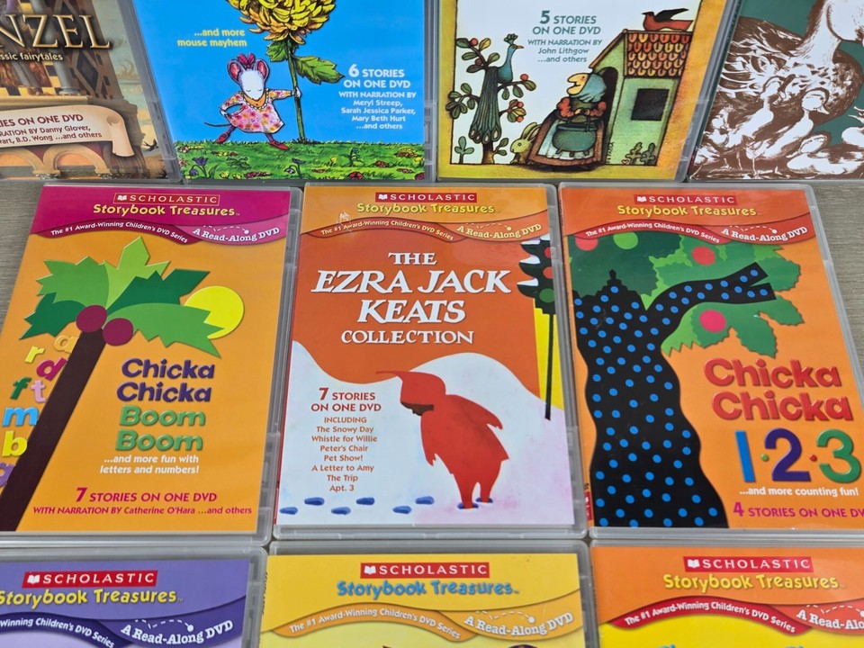(10)- Scholastic Video Collection Storybook Treasures READ-ALONG DVD ...