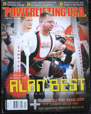 Powerlifting USA Magazine April 2011 Alan Best Cover Weightlifting ...