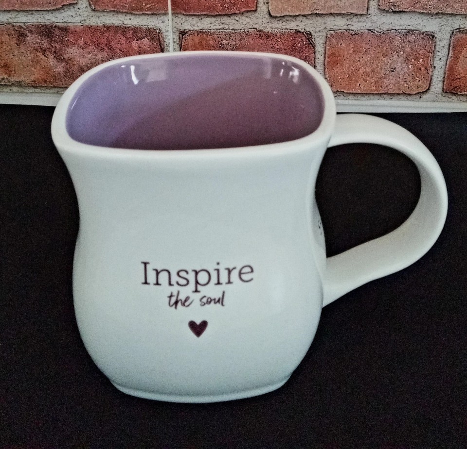 New Scentsy Classic Curve Mug Purple Inspirational Mantra Coffee Tea ...