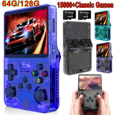 R36S 15000+ Games 64GB/128GB Retro Handheld Game Console Video Games ...
