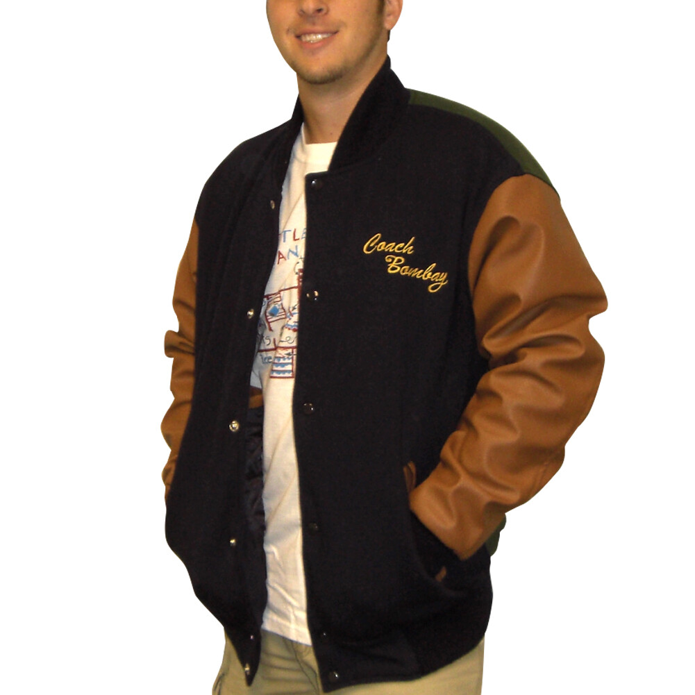 Gordon Bombay Jacket Mighty Ducks Movie Varsity Letterman Hockey ...