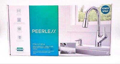 Peerless Single Handle Pull-Down Kitchen Faucet-Chrome- P7901LF-SD-W ...