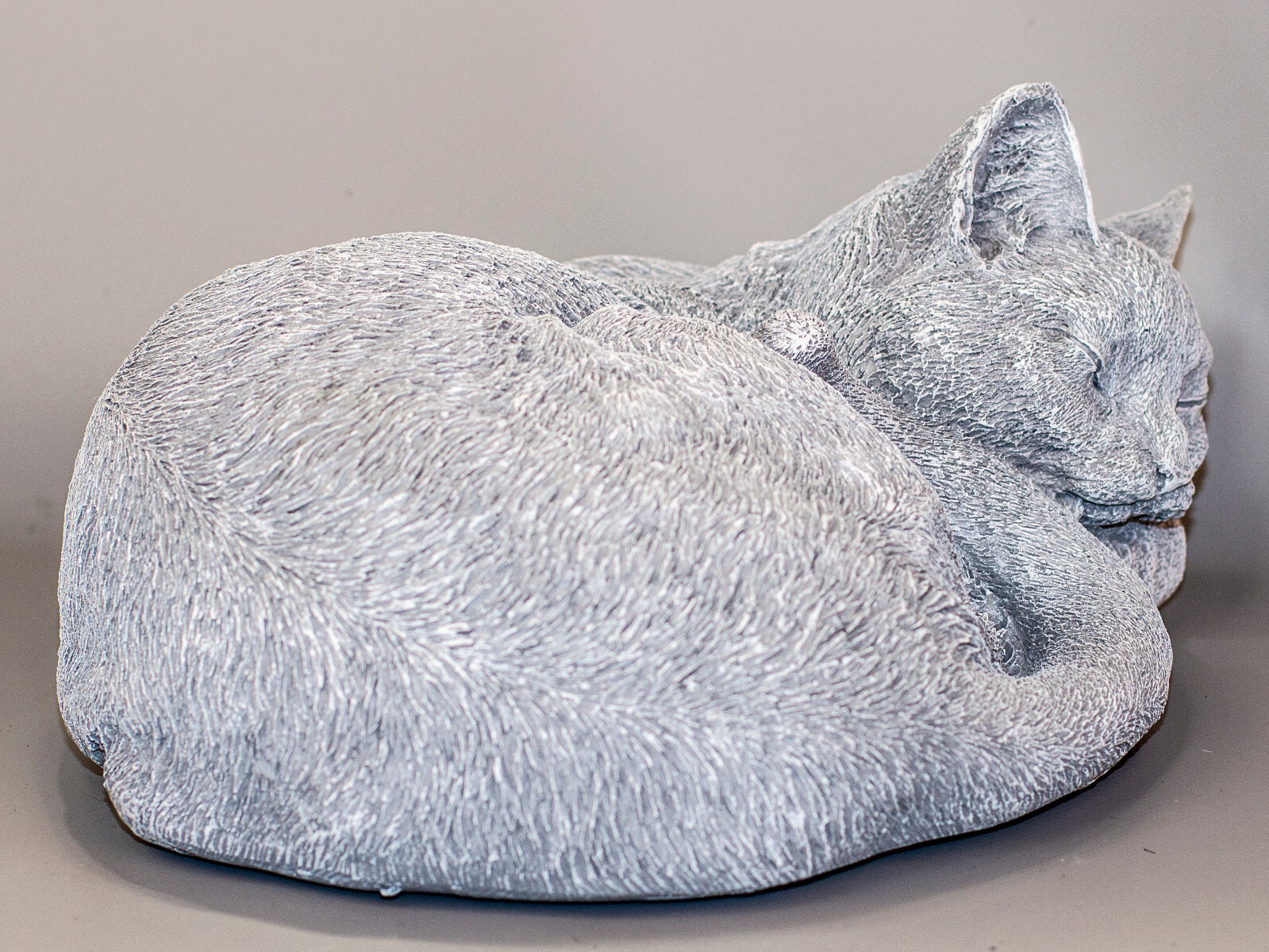 Sleeping Cat Memorial Statue Pet Grave Decor Unique Garden Figure ...