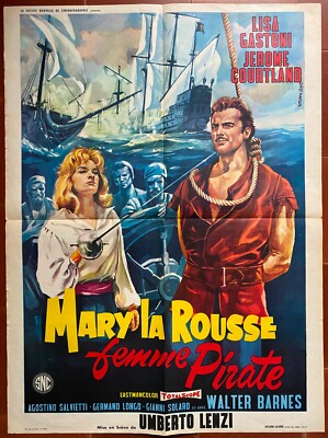 Mary The Redhead Woman Pirate Umberto Lenzi Lisa Gastoni Boat 60X80Cm ...
