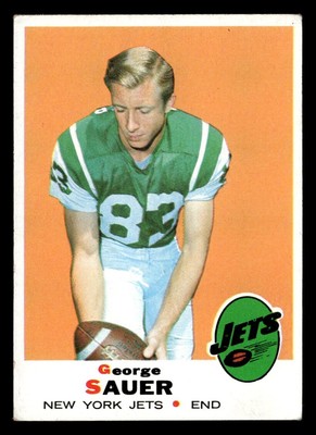 GEORGE SAUER jets 1969 Topps #231 (F7) | eBay